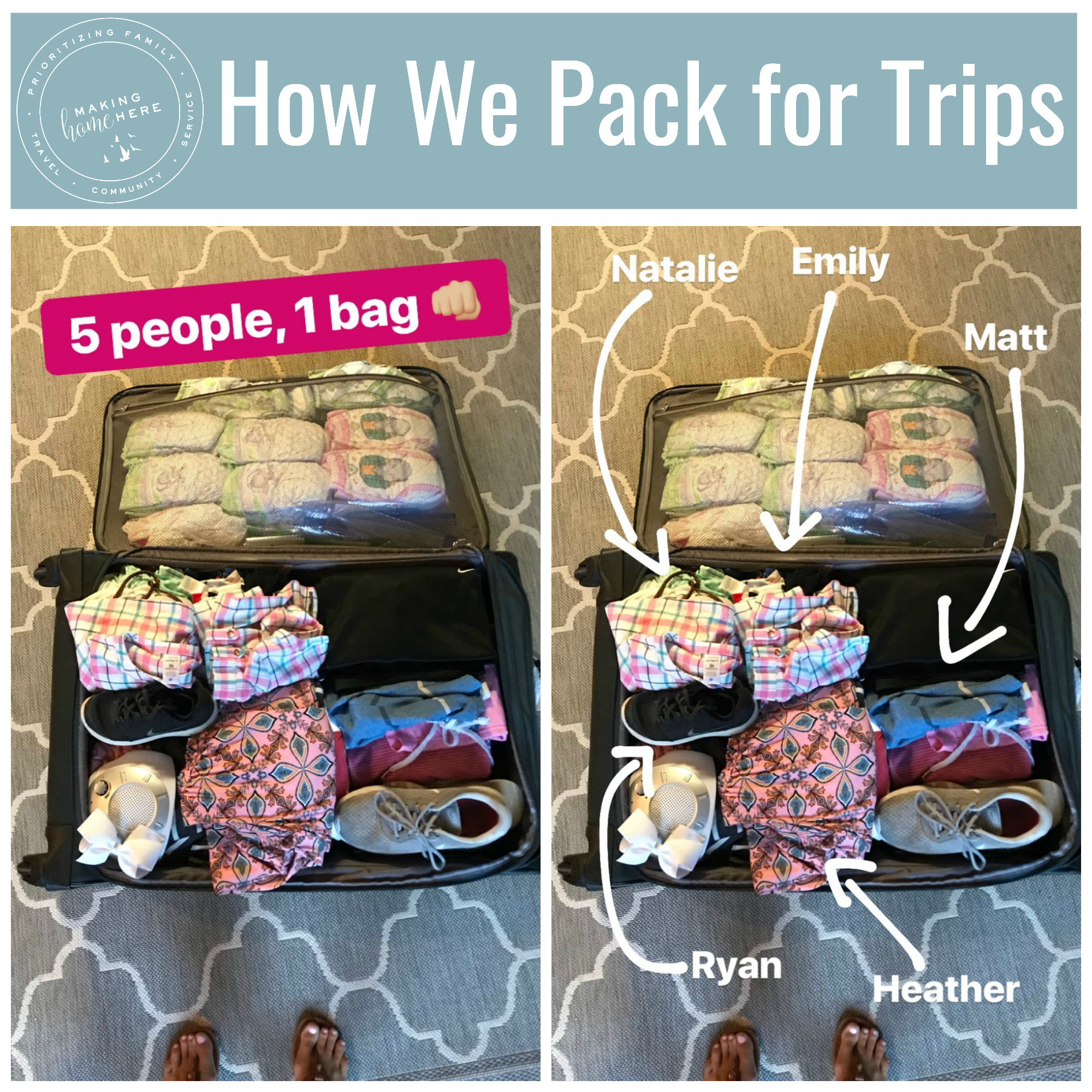 Travel Series: How We Pack for Trips - Making Home Here